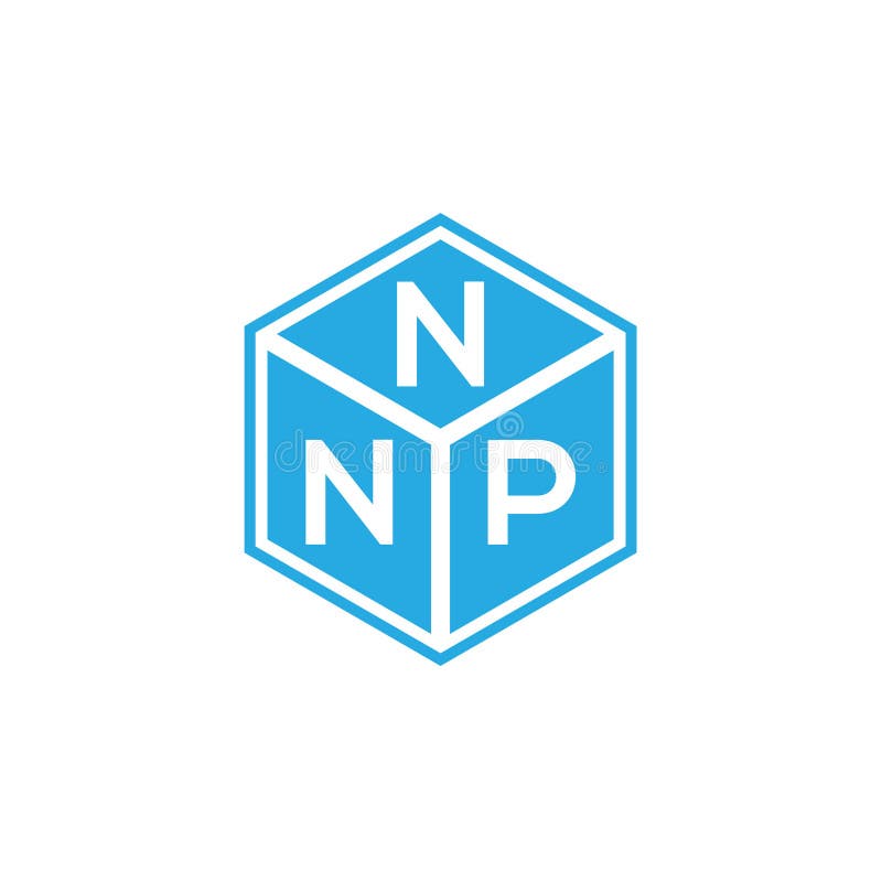NNP Letter Logo Design on Black Background. NNP Creative Initials ...