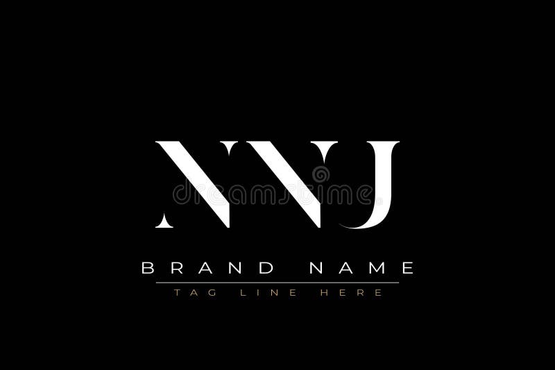 NNU Abstract Letter Logo Design Stock Vector - Illustration of icon ...