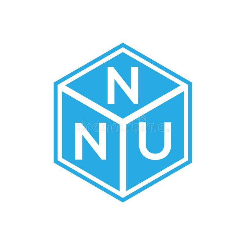 NNU Letter Logo Design on Black Background. NNU Creative Initials ...