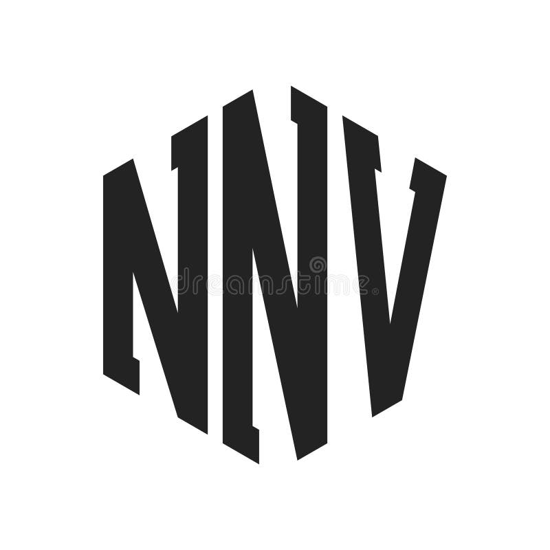 NNV Logo Design. Initial Letter NNV Monogram Logo Using Hexagon Shape ...