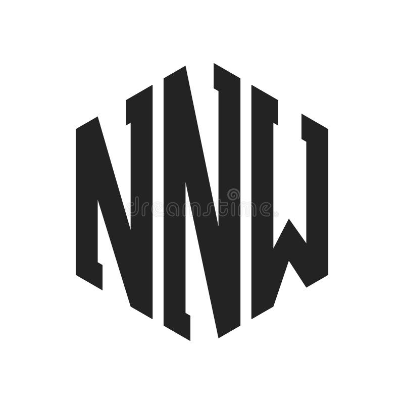 NNW Logo Design. Initial Letter NNW Monogram Logo Using Hexagon Shape ...