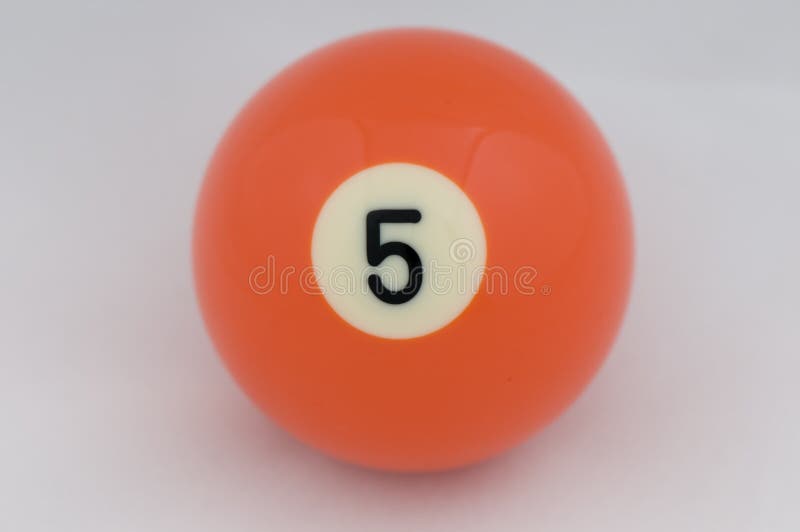 No 5 Pool Ball stock photo. Image of five, number, sport - 5375878