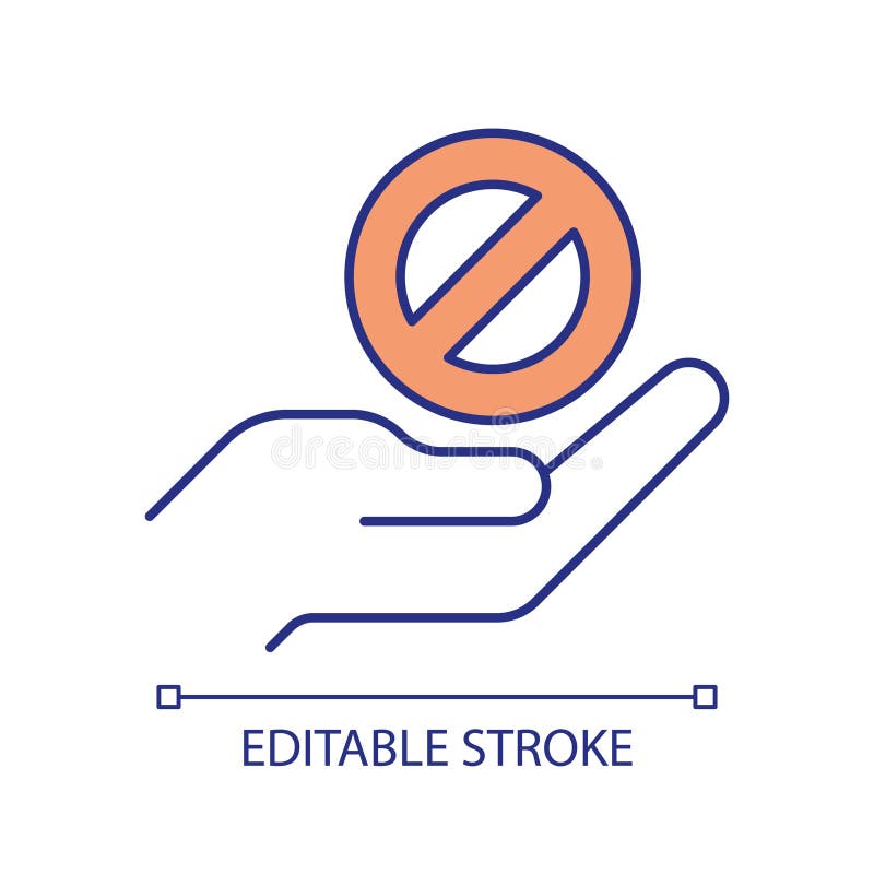 No access RGB color icon stock vector. Illustration of server - 286105554