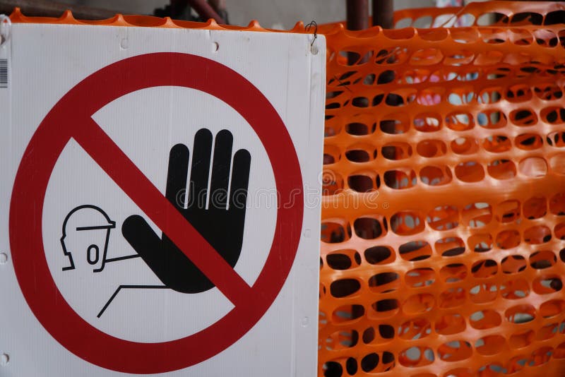 No Access for Unauthorized Persons, Unauthorized Warning Sign Stock ...