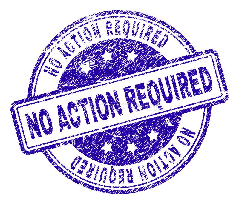 No Action Required Rubber Stamp Stock Vector - Illustration of icon ...