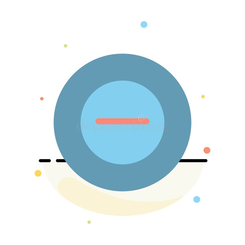 No, Add, less Abstract Flat Color Icon Template Stock Vector ...