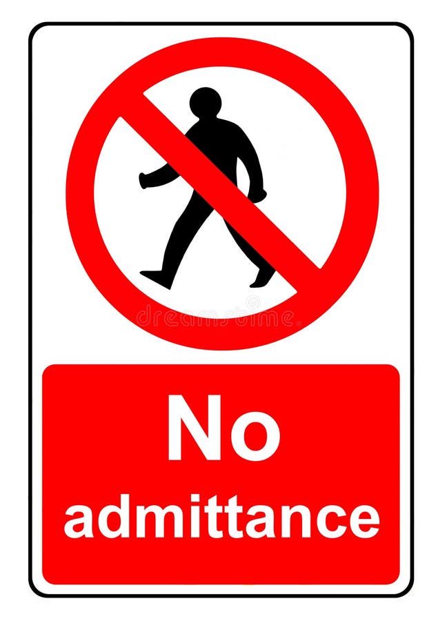 No admittance sign stock vector. Illustration of icon - 233720351 No admittance sign stock vector. Illustration of icon - 233720351