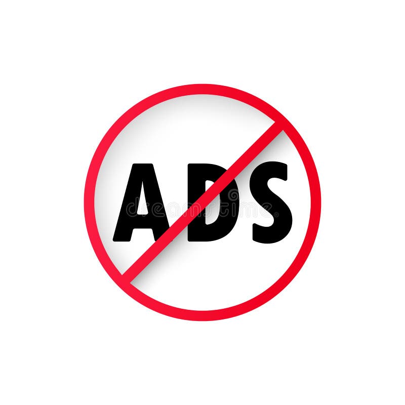 No Ads Stock Illustrations – 1,406 No Ads Stock Illustrations, Vectors ...