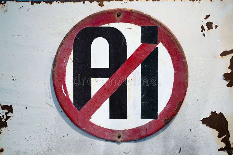 No Bot Stop Robot Prohibition Sign Stock Photos - Free & Royalty-Free ...