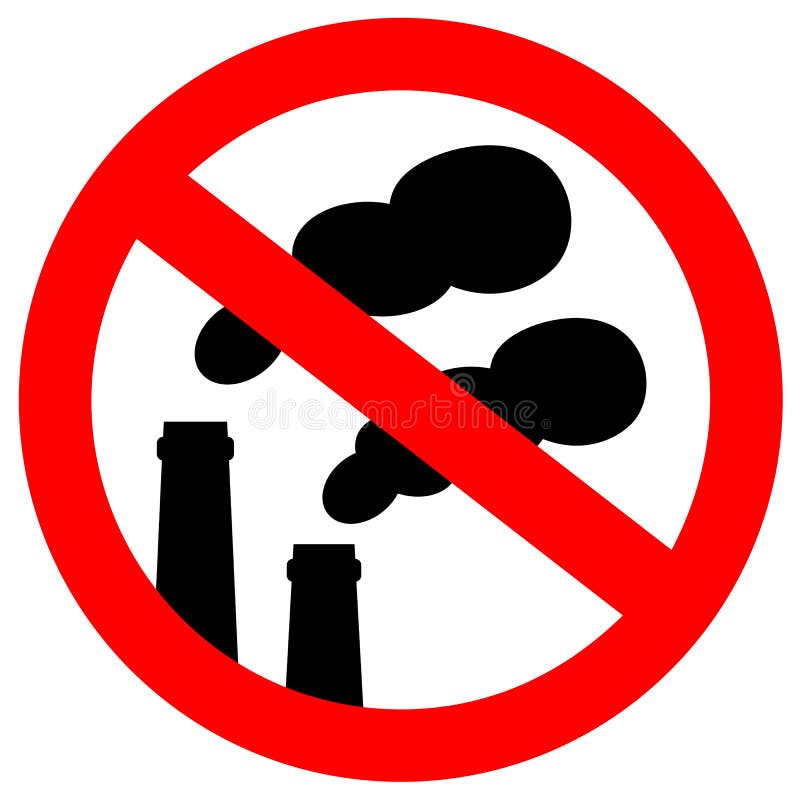Forbidden Sign No Air Pollution Stock Illustrations – 181 Forbidden ...