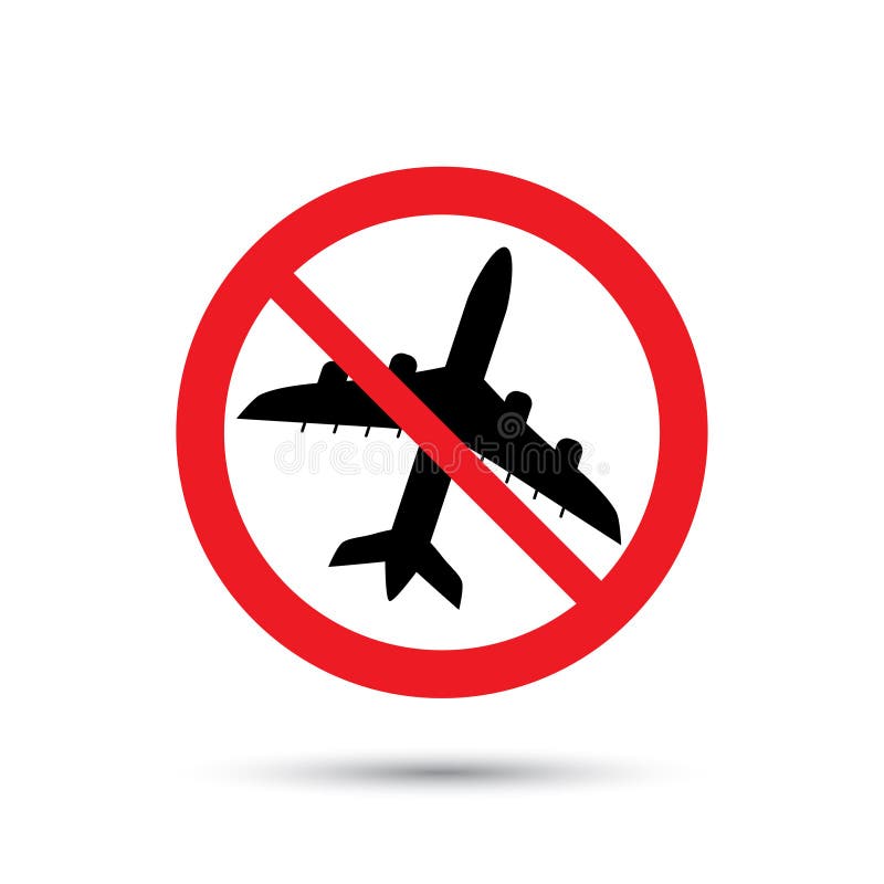 No Airplane Symbol Stock Illustrations – 2,050 No Airplane Symbol Stock ...