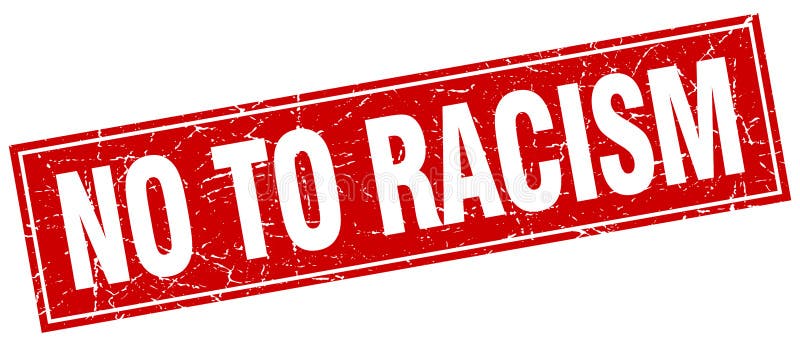 No al bollo di razzismo illustrazione vettoriale. Illustrazione di ...