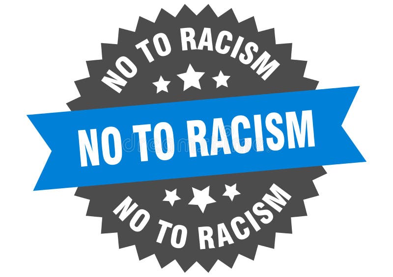 No al racismo ilustración del vector. Ilustración de azul - 160546580