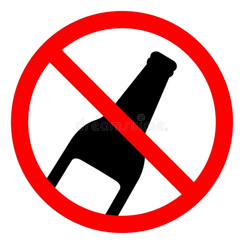 No Alcohol Symbol Sign, Vector Illustration, Isolate on White ...