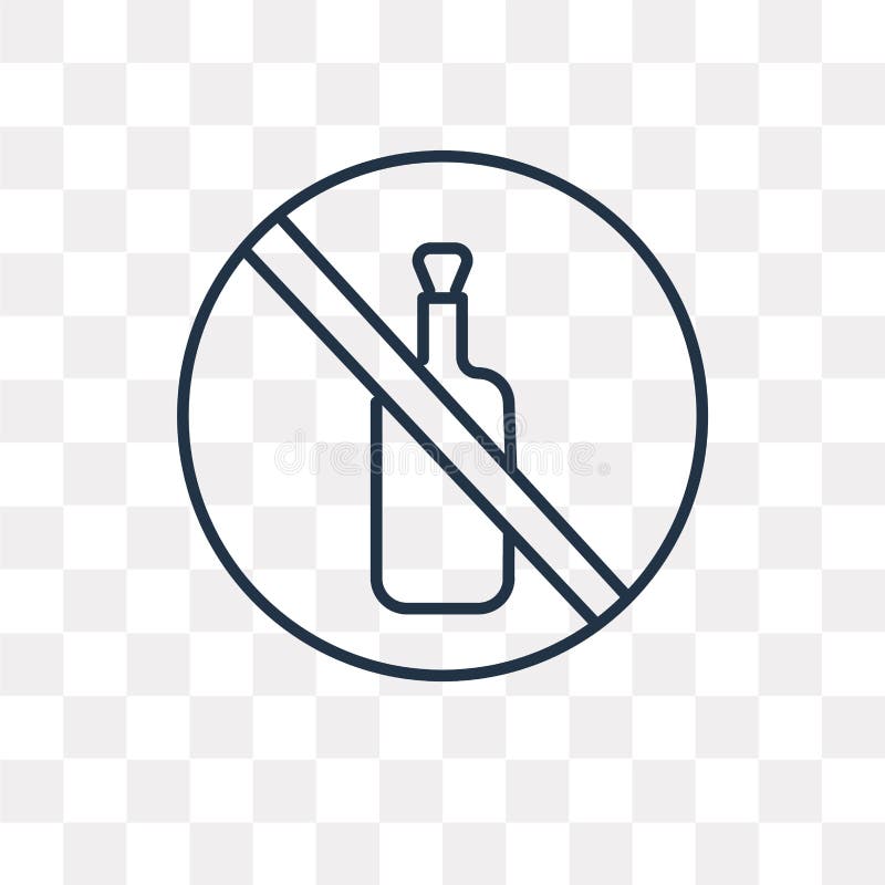 No Alcohol Icon Vector Sign and Symbol Isolated on White Background, No ...