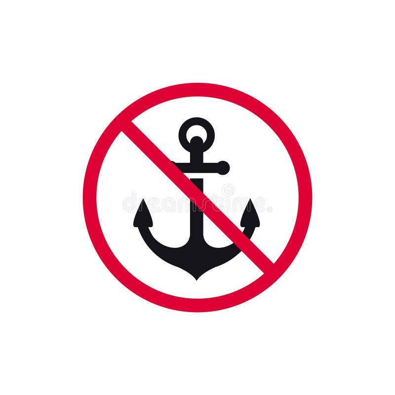 Notice Anchor Point Symbol Sign ,Vector Illustration, Isolate on White ...