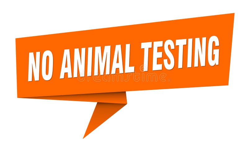 No Animal Testing Banner. No Animal Testing Speech Bubble, Label ...