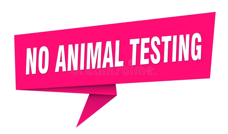 No Animal Testing Banner. No Animal Testing Speech Bubble, Label ...