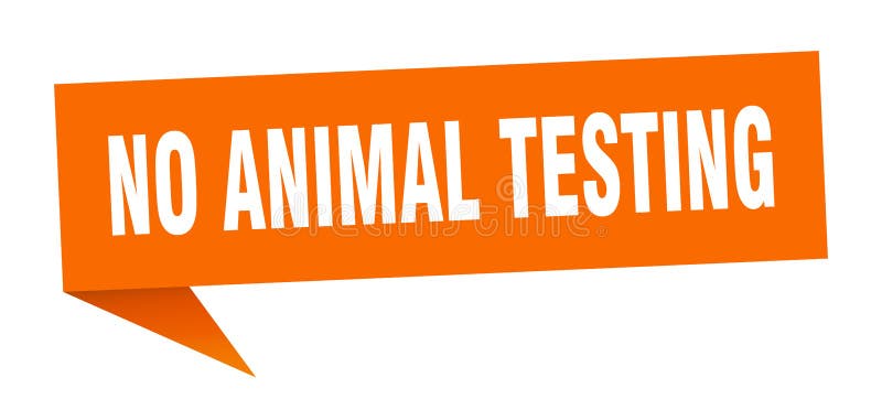 No Animal Testing Banner. No Animal Testing Speech Bubble Stock Vector ...