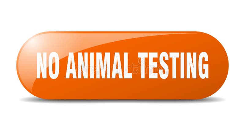 No Animal Testing Button. Sticker. Banner. Rounded Glass Sign Stock ...