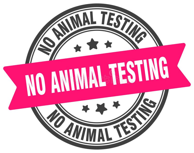No Animal Testing Stamp. No Animal Testing Label on Transparent ...