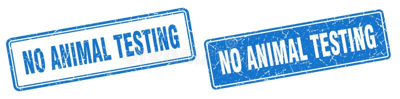 No Animal Testing Stamp Set. No Animal Testing Square Grunge Sign Stock ...