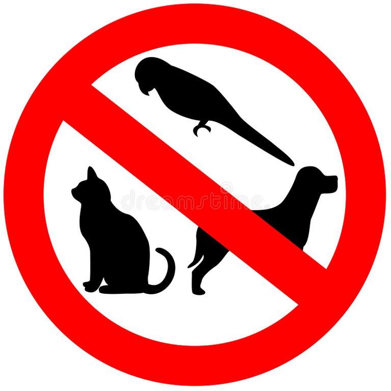 No animals allowed stock illustration. Illustration of icon - 14303309