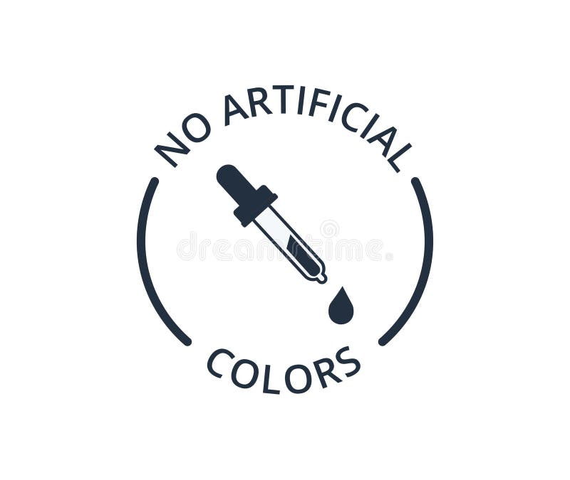 No Artificial Color Label for Food Products. Stock Vector ...