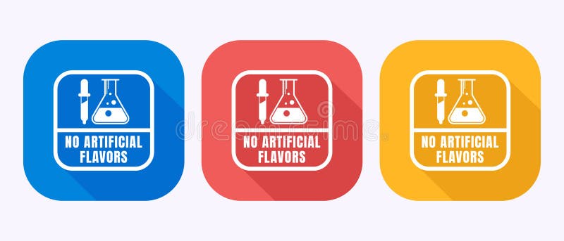 No Artificial Flavor Icon Design Illustration, Artificial Flavor Free ...