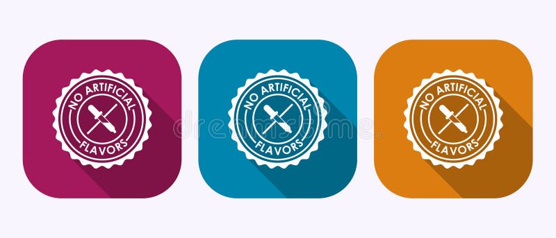 No Artificial Flavor Icon Design Illustration, Artificial Flavor Free ...