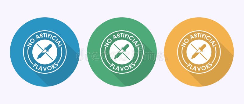 No Artificial Flavor Icon Design Illustration, Artificial Flavor Free ...