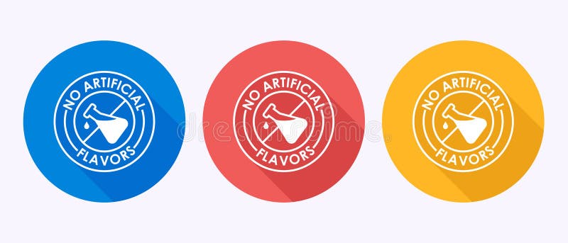 No Artificial Flavor Icon Design Illustration, Artificial Flavor Free ...