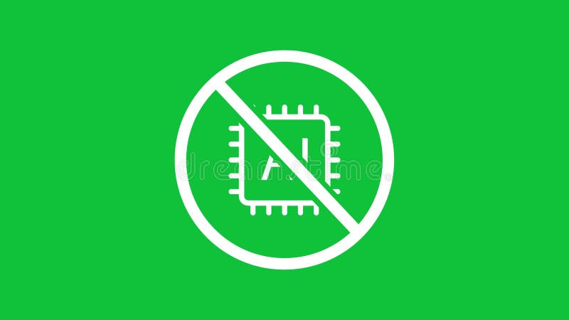 Animated forbidden symbol stock footage. Video of screen - 356873714