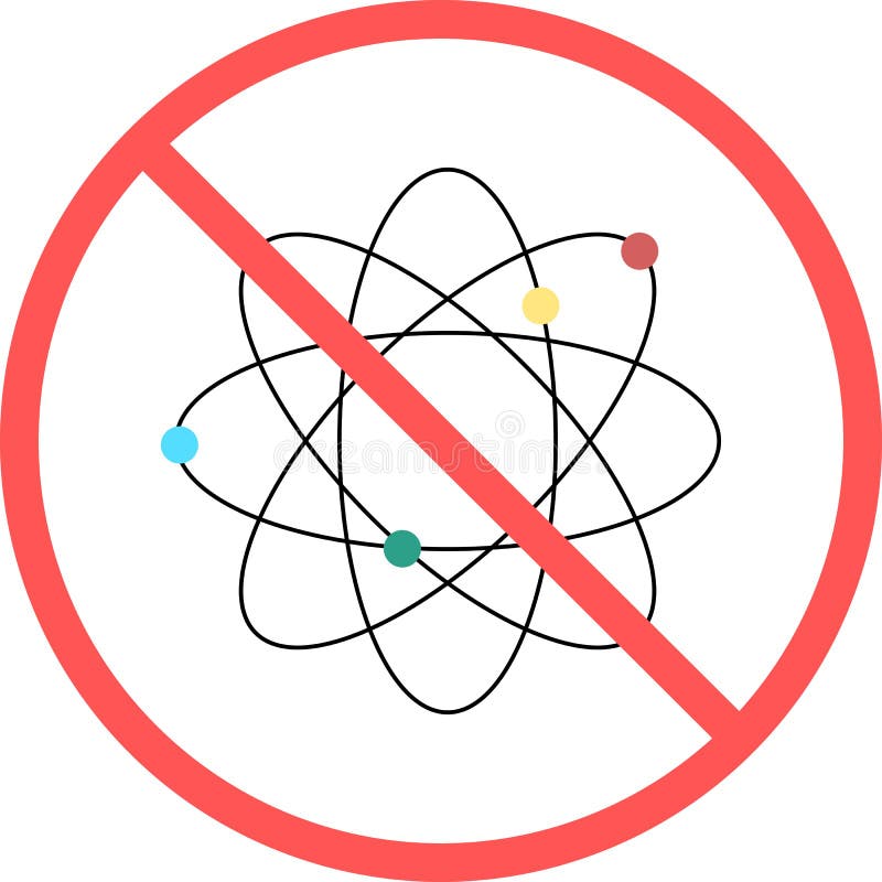 Icon Structure of the Nucleus of the Atom in Circle Icon. Atom, Protons ...