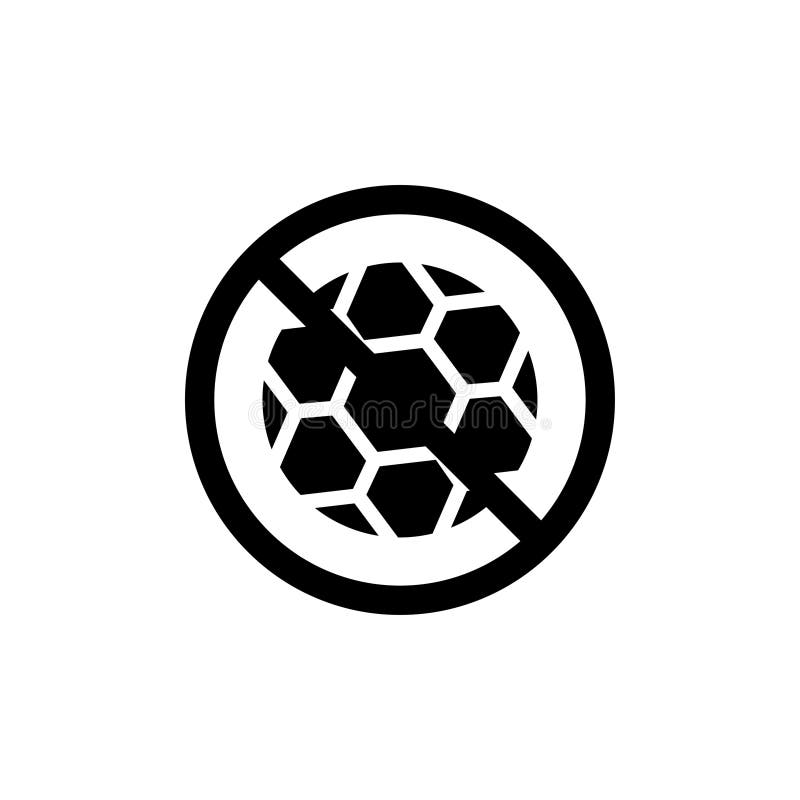 No ball game sign stock vector. Illustration of negative - 332182823