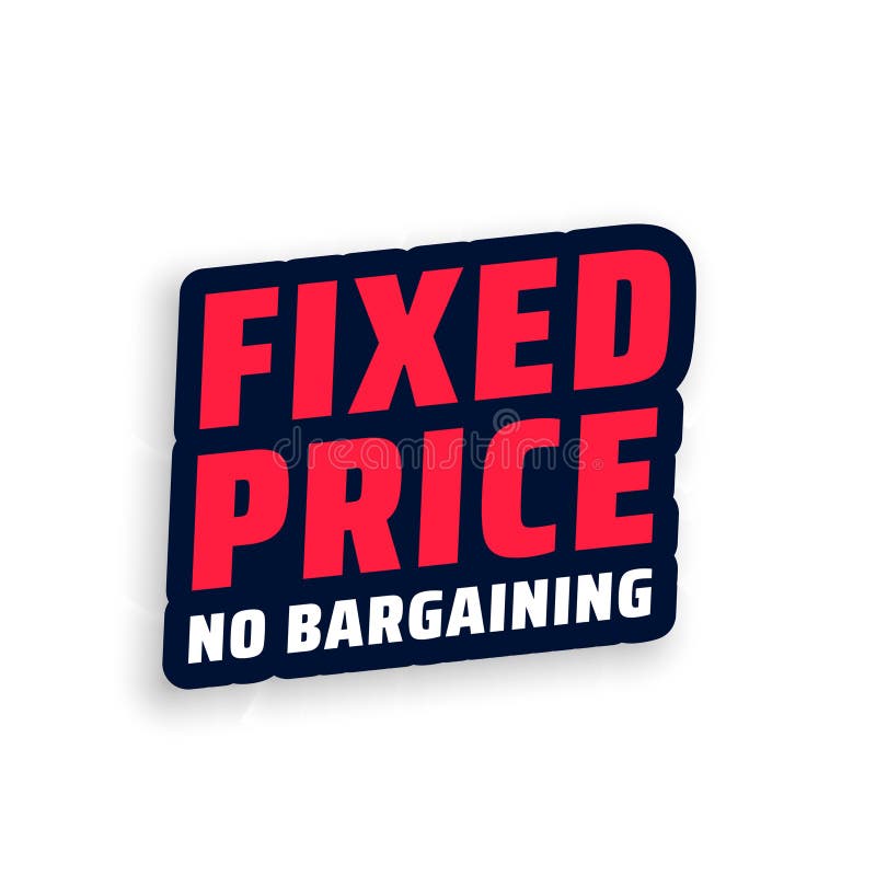 Fixed Price Grunge Rubber Stamp Stock Vector - Illustration of business ...