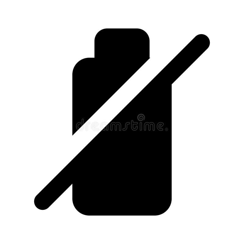 No Battery Icon Design in Modern Style, Premium Vector Stock Vector ...