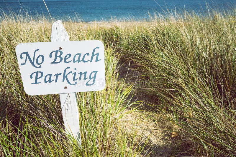 No beach parking sign stock image. Image of white, shoreline - 61525057