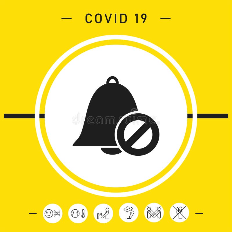 No Bell Icon. Prohibition Sign Stock Vector - Illustration of ...