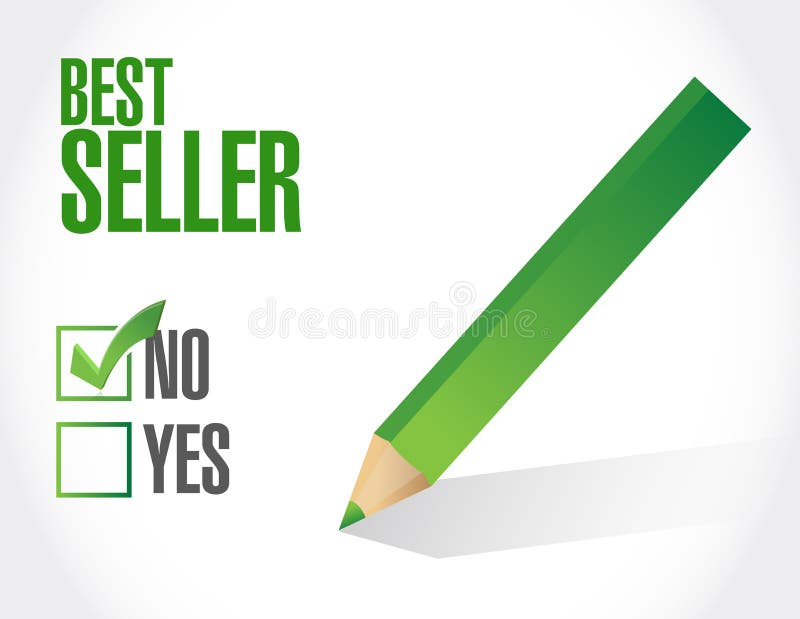 No Best Seller Check Mark Illustration Stock Illustration ...