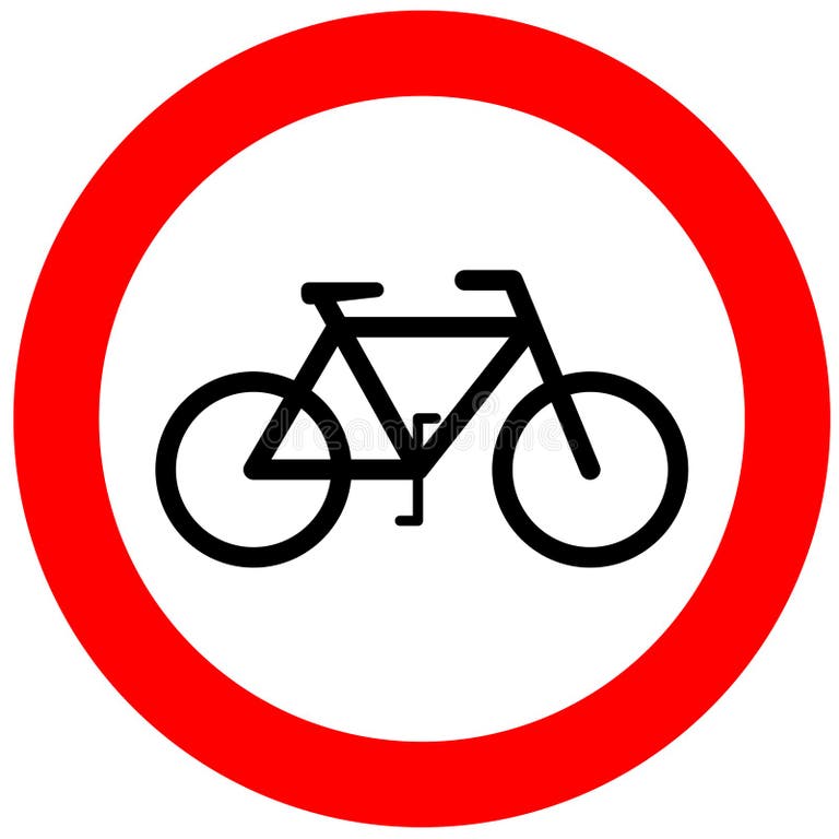 No Bike Allowed Sign Stock Illustrations – 459 No Bike Allowed Sign ...
