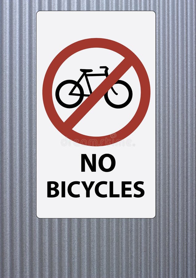 No bicycles sign stock photo. Image of warning, danger - 65062168