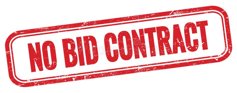 NO BID CONTRACT Text on Red Grungy Vintage Stamp Stock Illustration ...