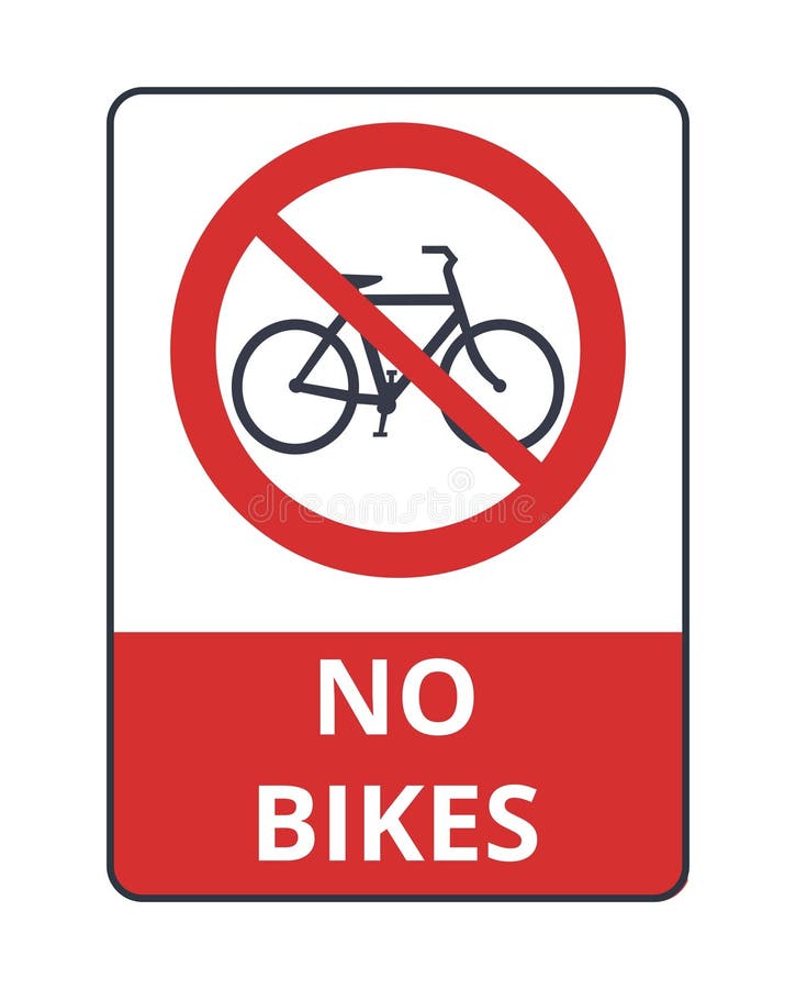No Bikes Symbol stock vector. Illustration of bikes - 294408965