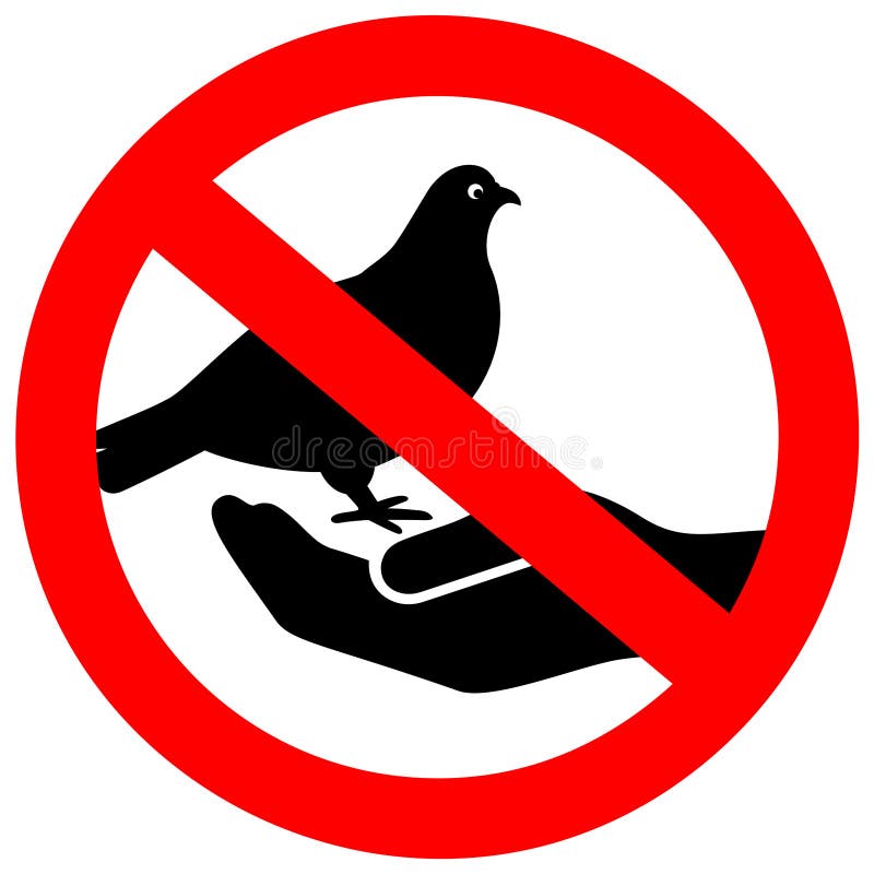 No Feeding Sign Stock Illustrations – 143 No Feeding Sign Stock ...