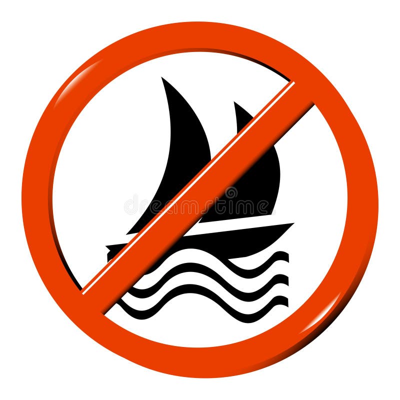 Boat Ramp Launch Warning and Conditions Signs Stock Vector ...