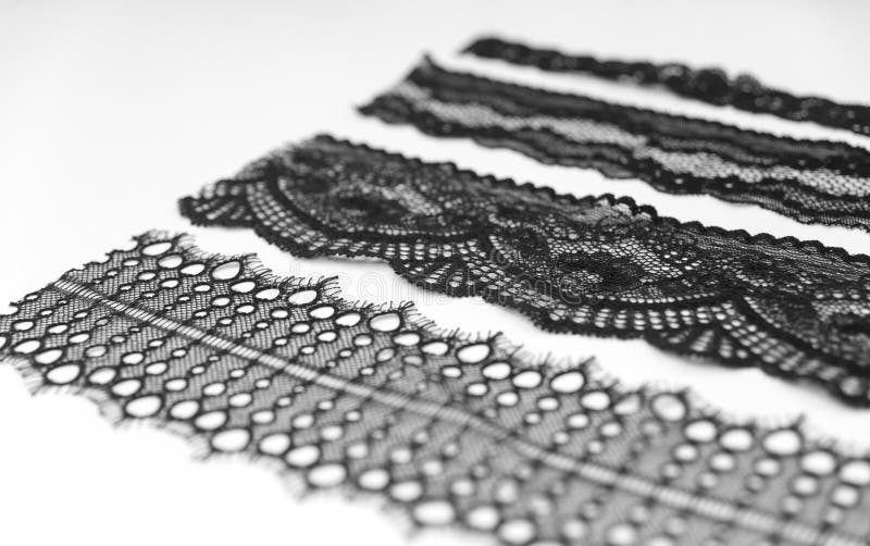 No Brand Black Color Lace Samples Stock Photo - Image of elegant ...