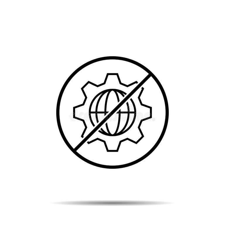 No Browser, Design, Internet Icon. Simple Thin Line, Outline Vector of ...