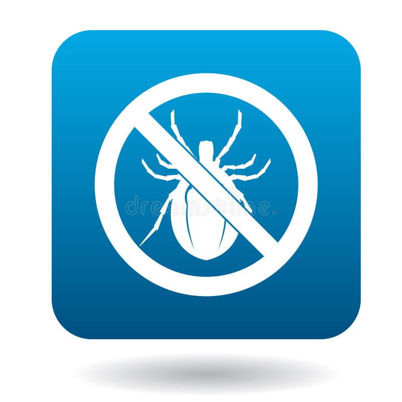 No Bug Sign Icon, Simple Style Stock Vector - Illustration of pest ...