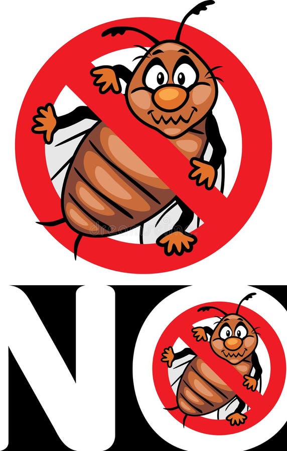 No bugs. Stop bug sign stock vector. Illustration of happy - 104254726